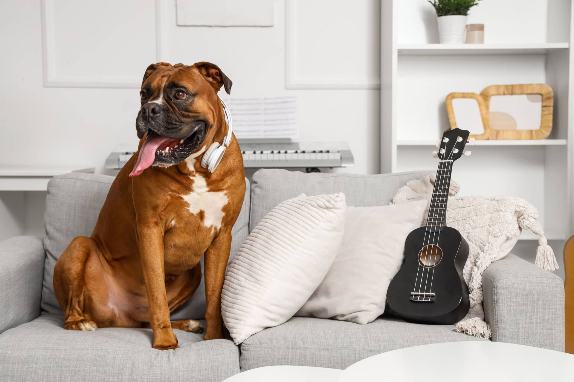 Boxer Dog's 'Rage Tappy Taps' at Grandpa in Her Spot Are Hilariously ...